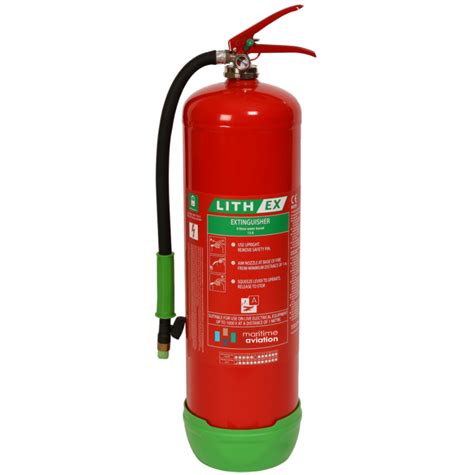 Lith Ex Lithium Ion Wheeled Fire Extinguisher 25 Ltr Heliport Supplies