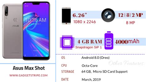Asus Zenfone Max Shot Full Specifications Features Price Gadgetstripe