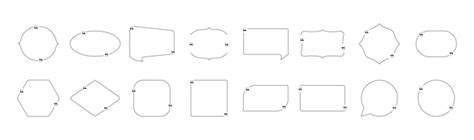 Premium Vector Geometric Frames With Quotation Marks Set
