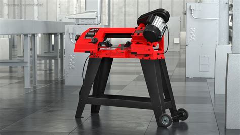 스탠드가 장착된 금속 절단 띠톱 3d 모델 89 Max Free3d