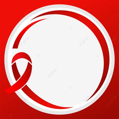 Símbolo De Moldura De Fita Vermelha Do Dia Da Aids Hiv Vetor Png Dia