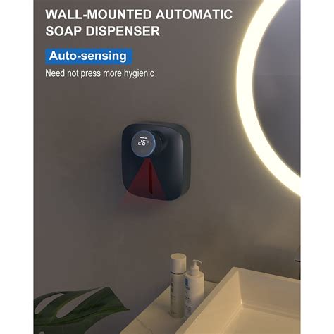 Автоматичен дозатор за сапун Walalla Инфрачервен сензор Смарт дисплей Ipx4 320 Ml Син Emag Bg