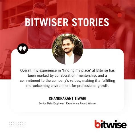 bitwise inc on linkedin bitwiserstories dataengineer techinnovation excellenceaward bitwise