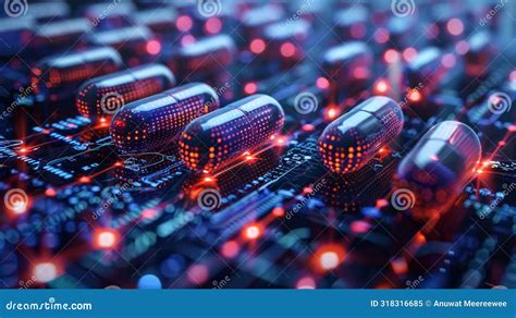 Digital Twin Simulations In Drug Development Predictive Modeling Stock Illustration