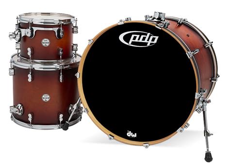 Pdp Concept Series 3 Piece Maple Shell Pack Satin Tobacco Reverb