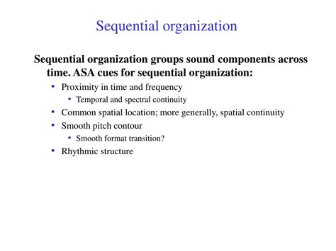 Ppt Computational Auditory Scene Analysis And Its Potential