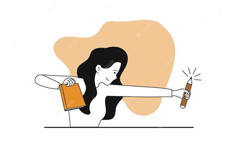 Premium Vector Woman Learning Vector Concept Illustration Online