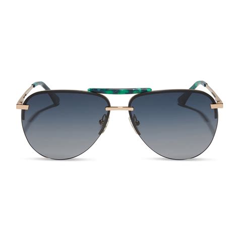 Tahoe Aviator Sunglasses Gold And Grey Gradient Polarized Diff Eyewear
