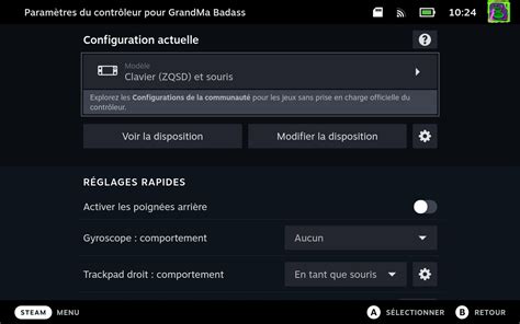 GrandMa Badass Configuration Pour SteamDeck GameAH
