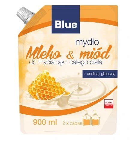 Blue Mydło w płynie Mleko i miód Zapas 900ml Sklep EMPIK