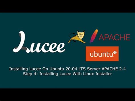 Installing Lucee On Ubuntu 20 04 LTS Server Apache2 Video Guide