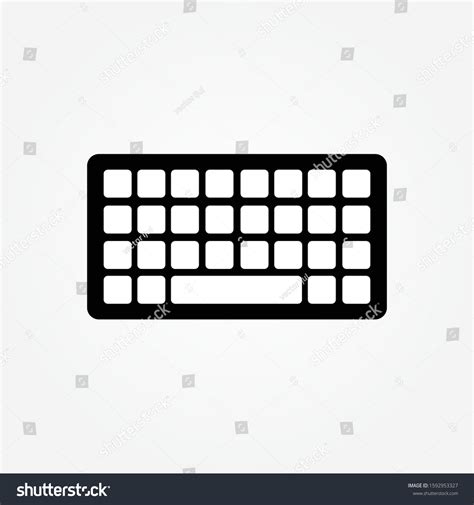 Keyboard Vector Icon Keyboard Linear Sign Stock Vector Royalty Free