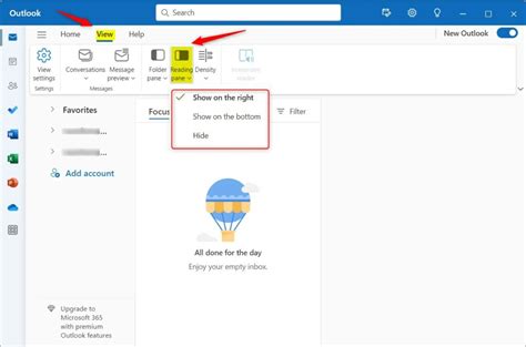 How To Change The Outlook Reading Pane In Windows Geek Rewind