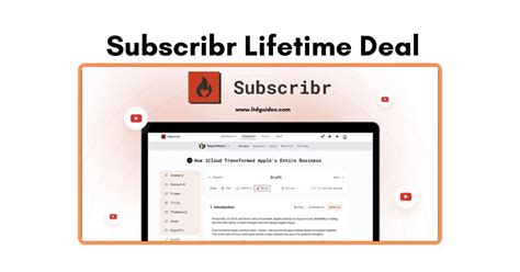Subscribr Lifetime Deal Create Long Form Youtube Scripts