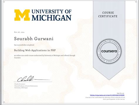 Php Webdevelopment Learning Coursera Webapplications Coding Sourabh Gurwani
