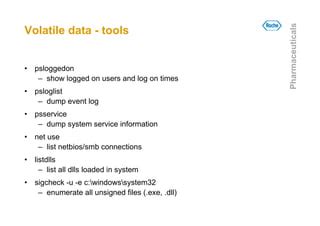 Forensics Of A Windows System PPT
