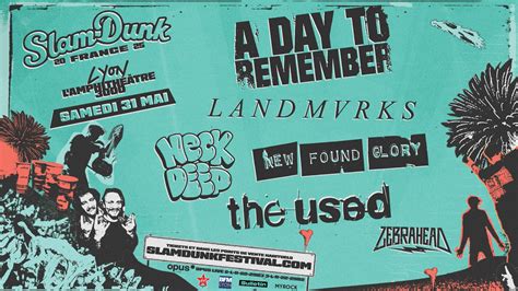 A Gagner Vos Places Pour Le Slam Dunk Festival Lévénement Rock De L