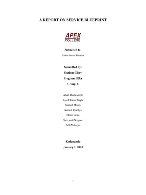 Service Blueprint Pdf