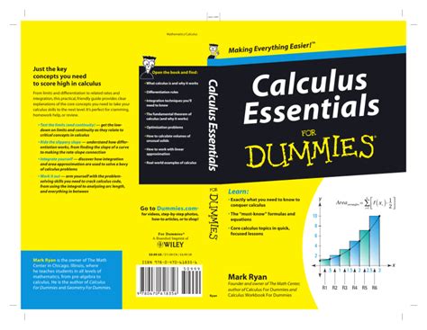Calculus Essentials Math And Science
