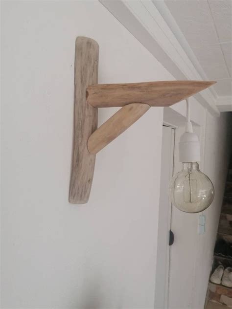 Applique En Bois Applique Murale En Bois Lampe En Bois Flotté
