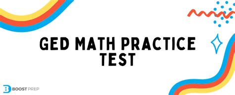 Free Ged Math Practice Test Diagnostic Exam Boostprep