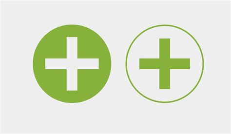 css使用两种不同方式实现被圆形包围的十字加号图标形状