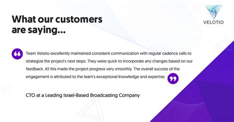 velotio technologies on linkedin broadcasting customertestimonial