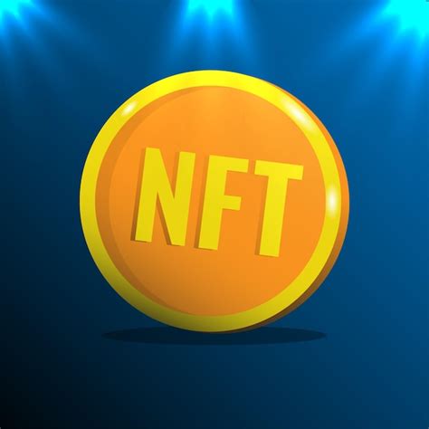 Nft 동전 디지털 돈 벡터 일러스트 레이 션 프리미엄 벡터