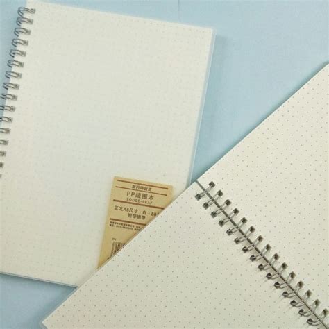 Muji Minimalist Notebook Dotted Journal Calligraphy Notebook A5 B5