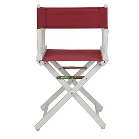 Casual Home Director Chair 18 Classic Height White Frame 1 Ralphs