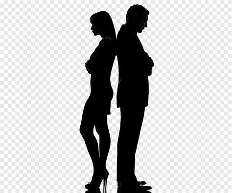 صورة ظلية أنثى ، صورة ظلية الحب والحيوانات Png