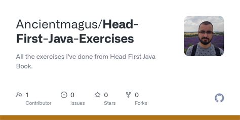 GitHub Ancientmagus Head First Java Exercises All The Exercises I Ve