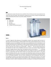 Thermal And Fluid Engineering LAB Docx Thermal And Fluid Engineering Lab Aim This