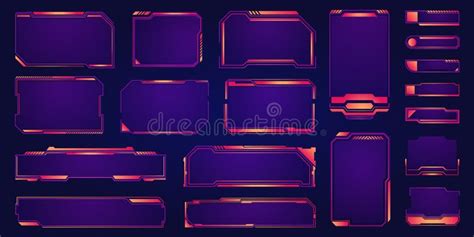 Game Streaming Interface Overlay For Live Streamer Broadcast Cyber