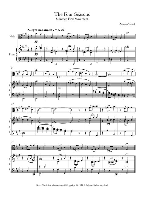 Antonio Vivaldi The Four Seasons Summer