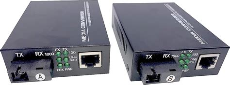 Elfcam Set med Ethernet fiberomvandlare SFP media omvandlare ingår upp till km avstånd