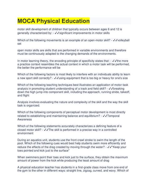 Moca Test Questions Toyfery