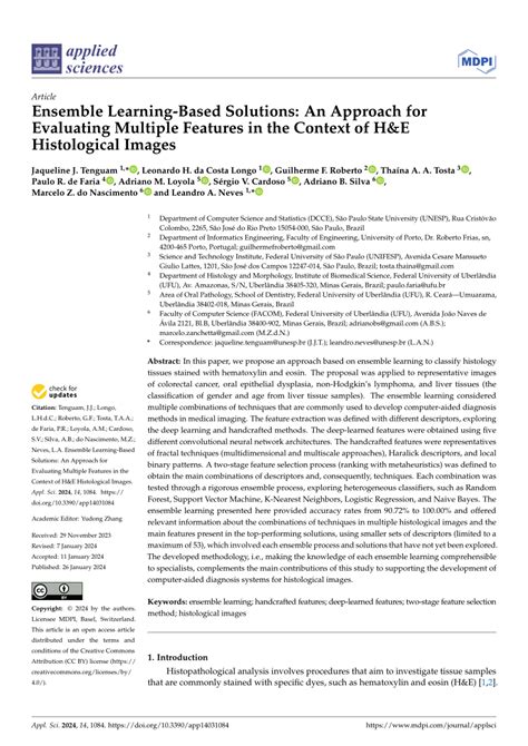 (PDF) Ensemble Learning-Based Solutions: An Approach for Evaluating ...