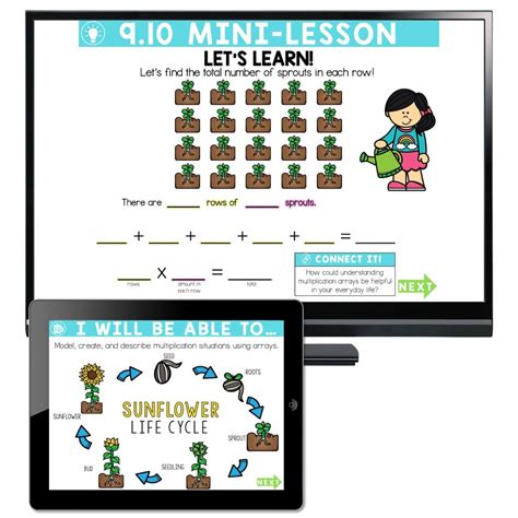 Lucky To Learn Math Lesson 910 Arrays Teaching Slides Lucky