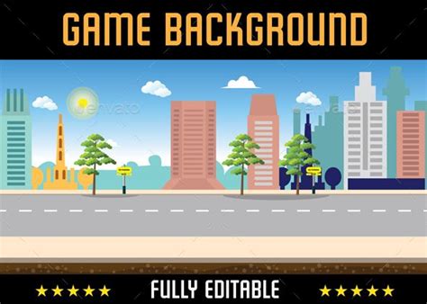 Loopable City Game Background