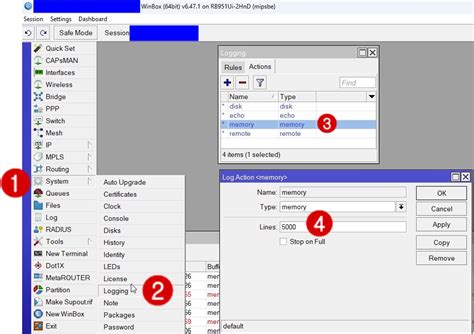 Menambah Atau Mengatur Jumlah Baris LOG Mikrotik Service Keliling Komputer Jaringan