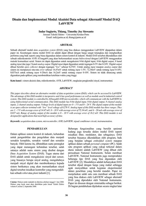 Pdf Disain Dan Implementasi Modul Akuisisi Data Sebagai Alternatif Modul Daq Labview