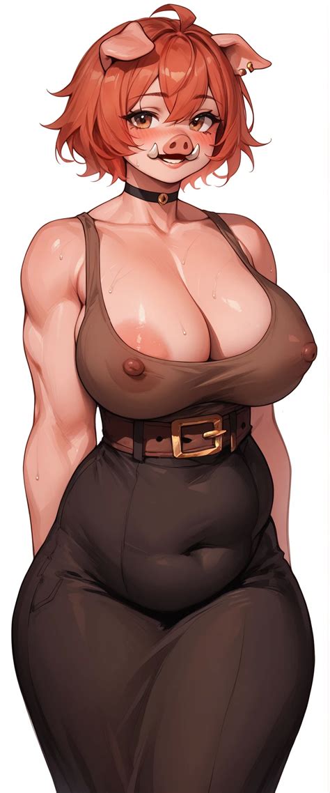 Rule 34 Ai Generated Anthro Areolae Curvy Curvy Figure Dress Female