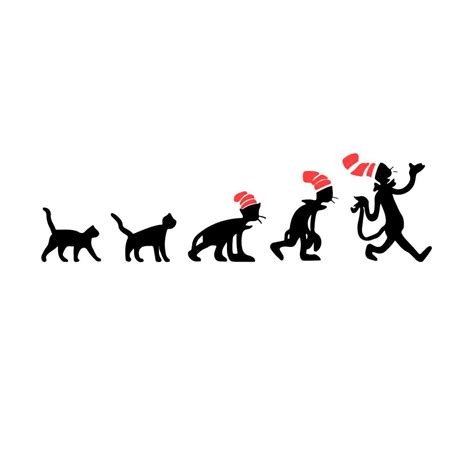 Cat In The Hat Evolution Svg Dr Seuss Svg Cat In The Hat S Inspire