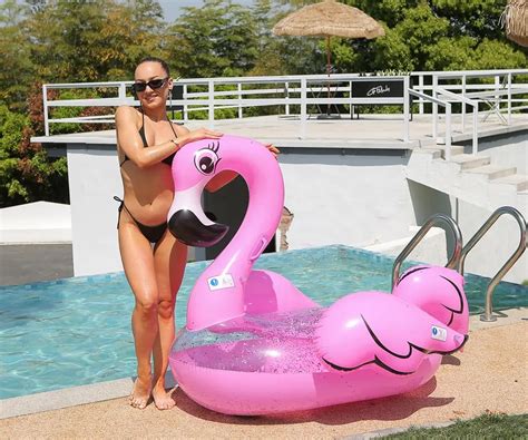 Inflatable Pink Flamingo Pool Float HS Malta