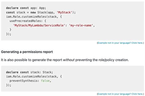 Aws Cdk Customizing Aws Iam Role Creation Fyi You Can Prevent Aws Cdk From Creating Iam