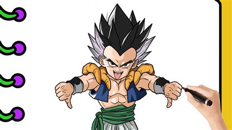 Como Dibujar a GOTENKS Paso Paso Fácil Mapi Art Sketch YouTube