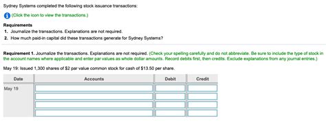 Solved Requirements 1 Journalize The Transactions