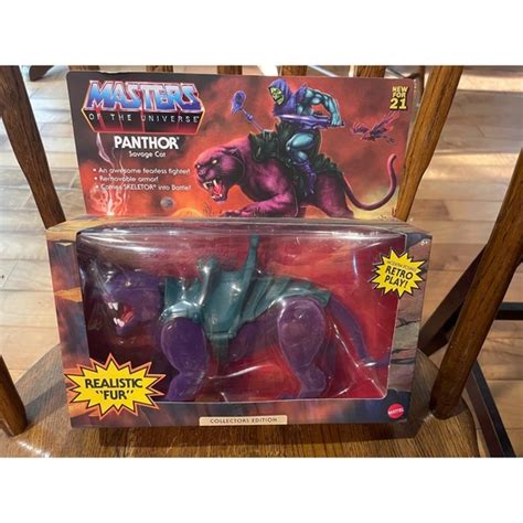 Mattel Toys 22 Masters Of The Universe Origins Flocked Panthor
