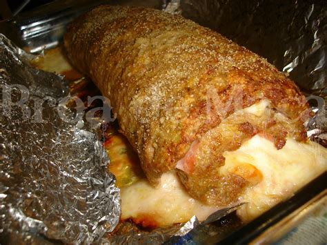 Broa De Maçã Rolo De Carne Em Massa Folhada